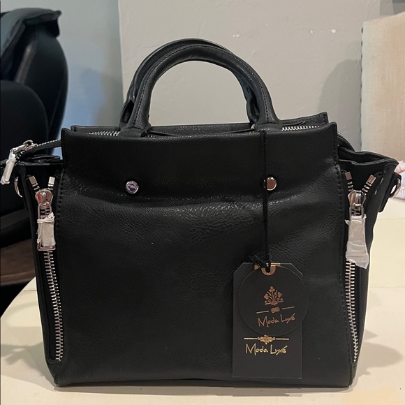 Moda Luxe | Bags | Nwt Moda Luxe Black Leather Bag | Poshmark